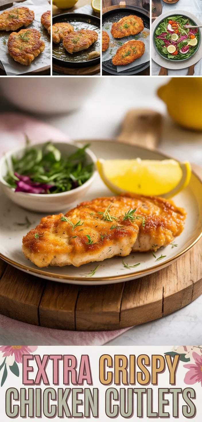 Extra Easy And Extra CRISPY Chicken Cutlets! Recipe - Taco terrace