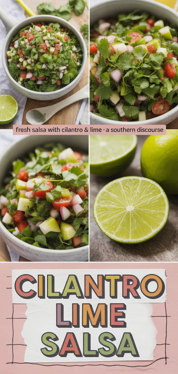 Fresh Salsa With Cilantro & Lime Recipe - Taco terrace